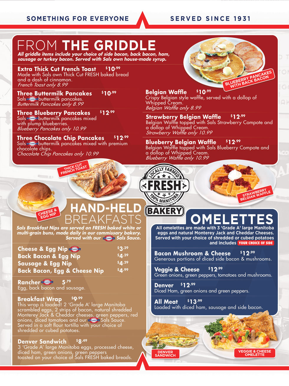 Take a Look at our Delicious Menu!