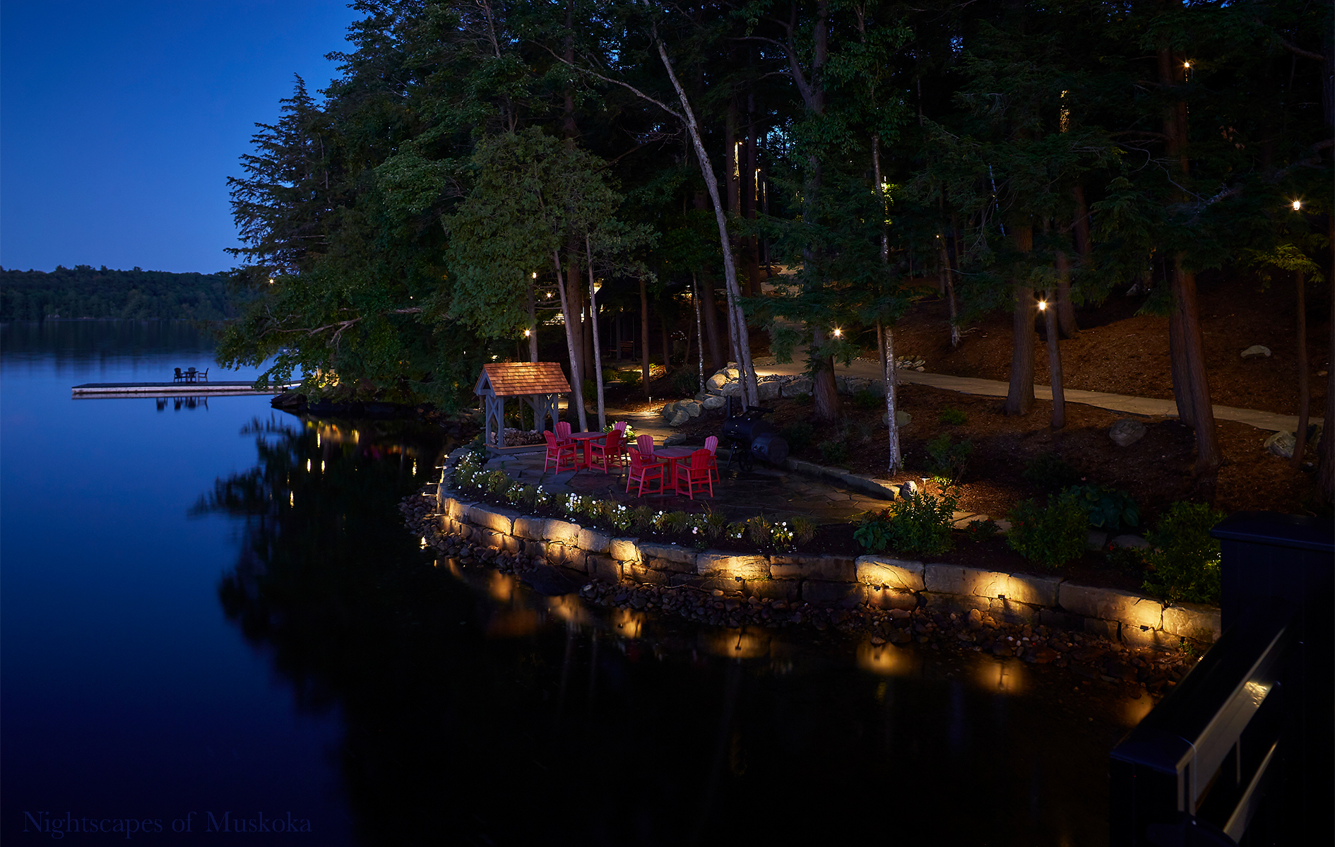 Custom Cottage Lighting | Ontario | Nightscapes of Muskoka