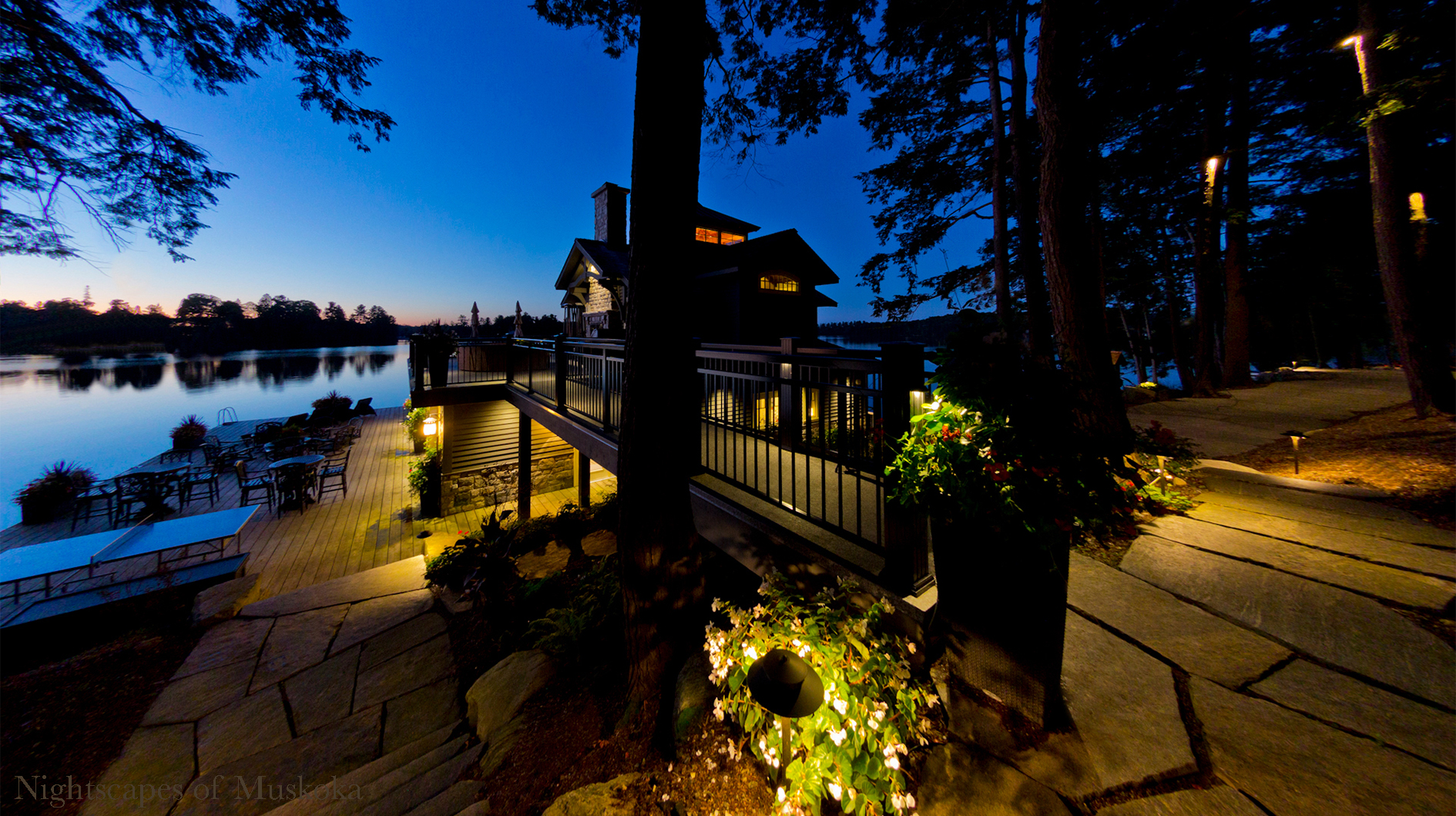 Custom Cottage Lighting | Ontario | Nightscapes of Muskoka