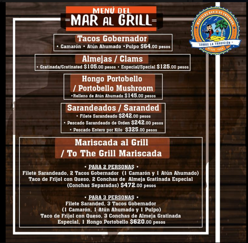Platillos | Mariscos Bahia De Ensenada