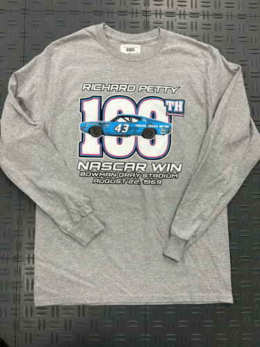 100th Win Gray Long Sleeve | Pettymuseum