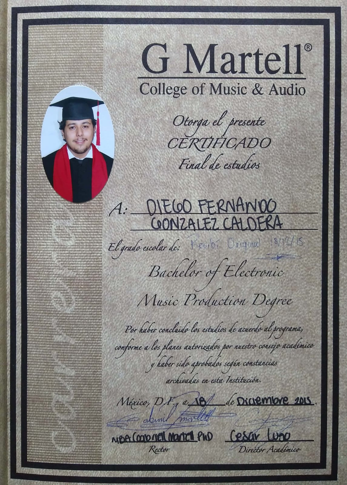 Diego Fernando Gonzalez Caldera