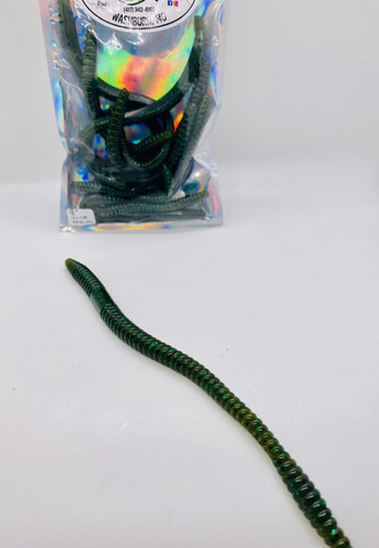 8” Trick worm in watermelon candy | Ozark Mountain Baits