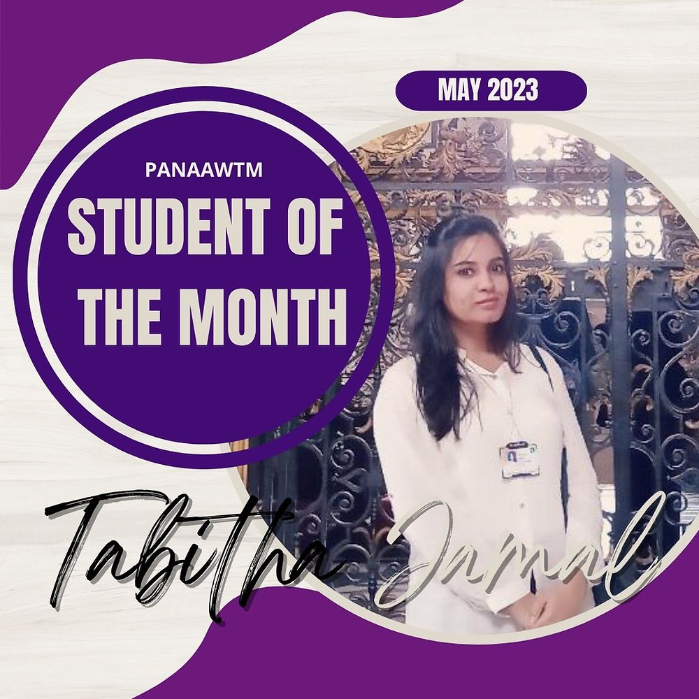 Student of the Month: Tabitha Jamal