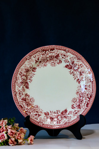 Victorian Pink Dinner Plate | Casa Macao