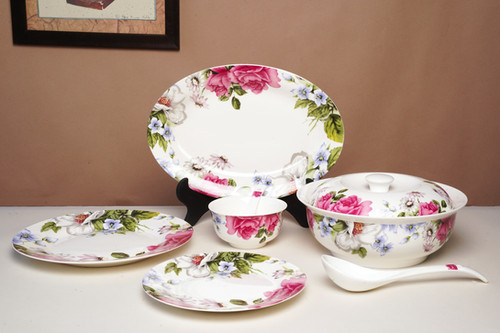 Pink flower Dinner Set | Casa Macao