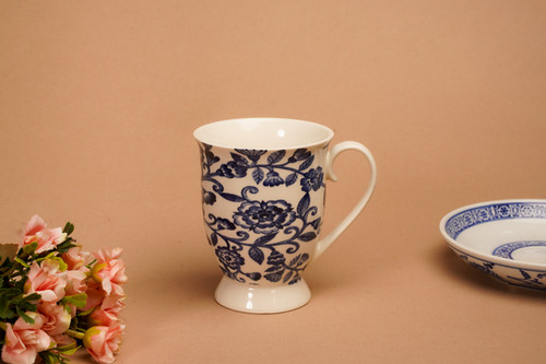 Blue Flower design Coffee Mug | Casa Macao