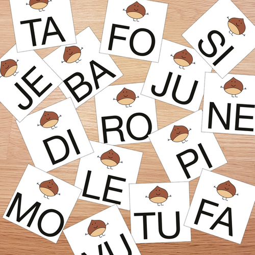 60 cartes de lecture de syllabes | Automne 🍂 | lesptitsfutés