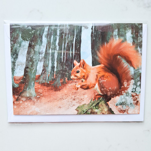 Arisaig Squirrel Card | West Highland Tea Co