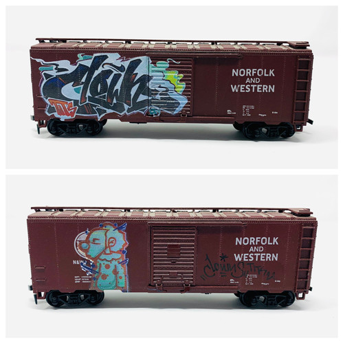 HO scale train by Graffiti artist Clown #11 | def-projects
