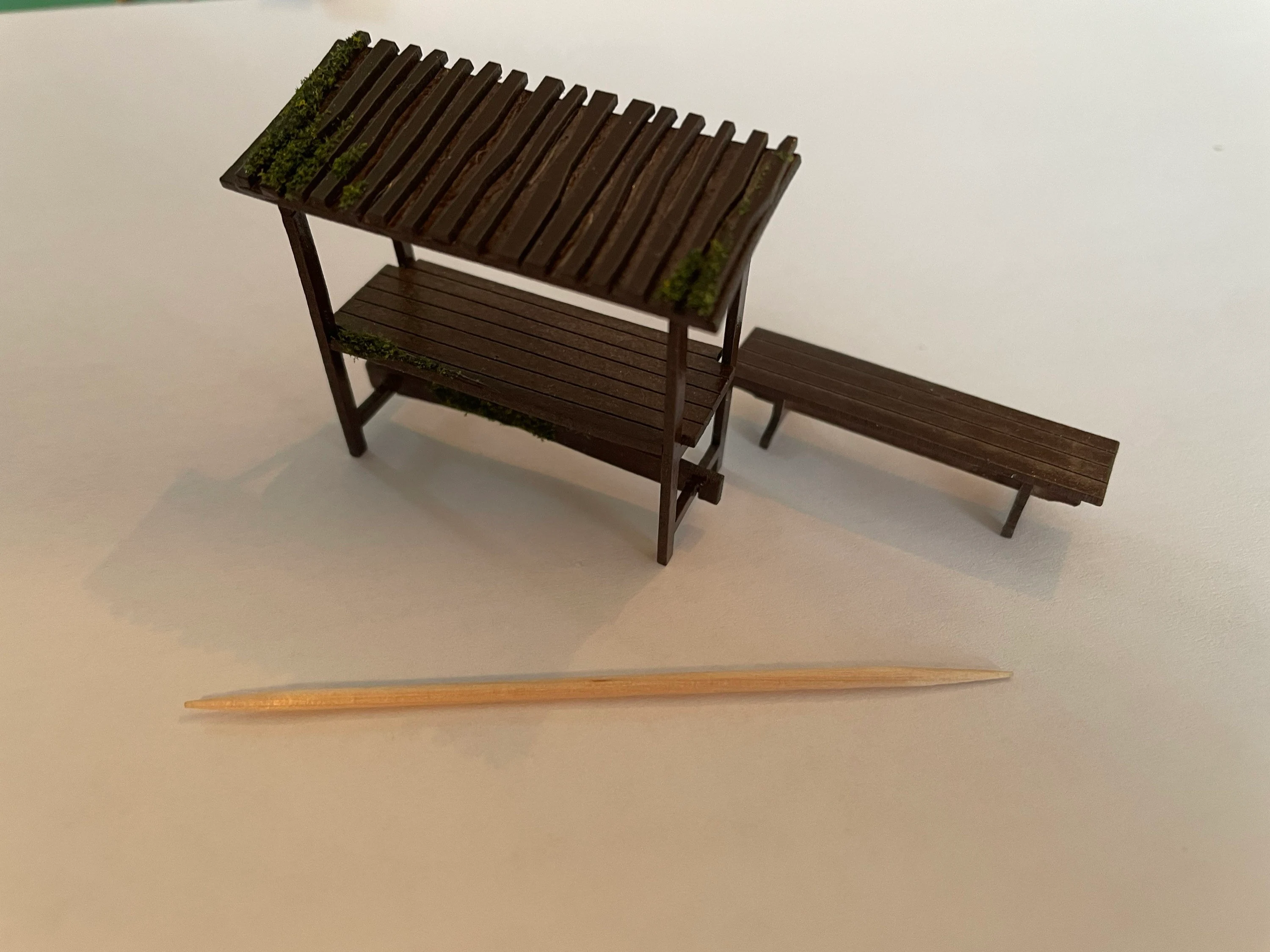 1/48th kit, Market stall and bench, quarter scale | Raptoor Crafting