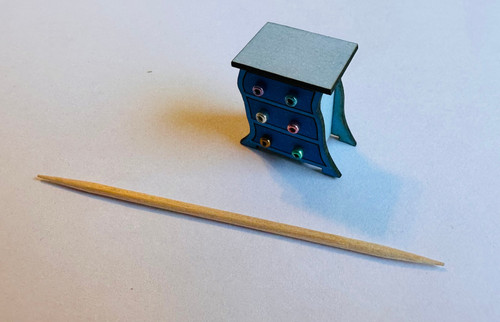 1/48th kit, wonky wonderland bureau, quarter scale | Raptoor Crafting