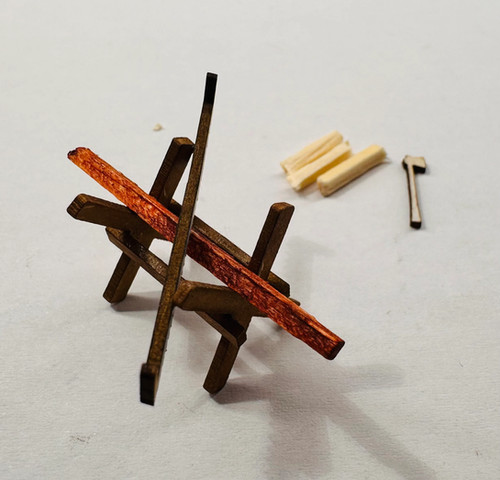 1/48th kit, wood cutting bench, quarter scale | Raptoor Crafting