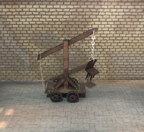 1/48th kit witch’s dunking chair, quarter scale | Raptoor Crafting