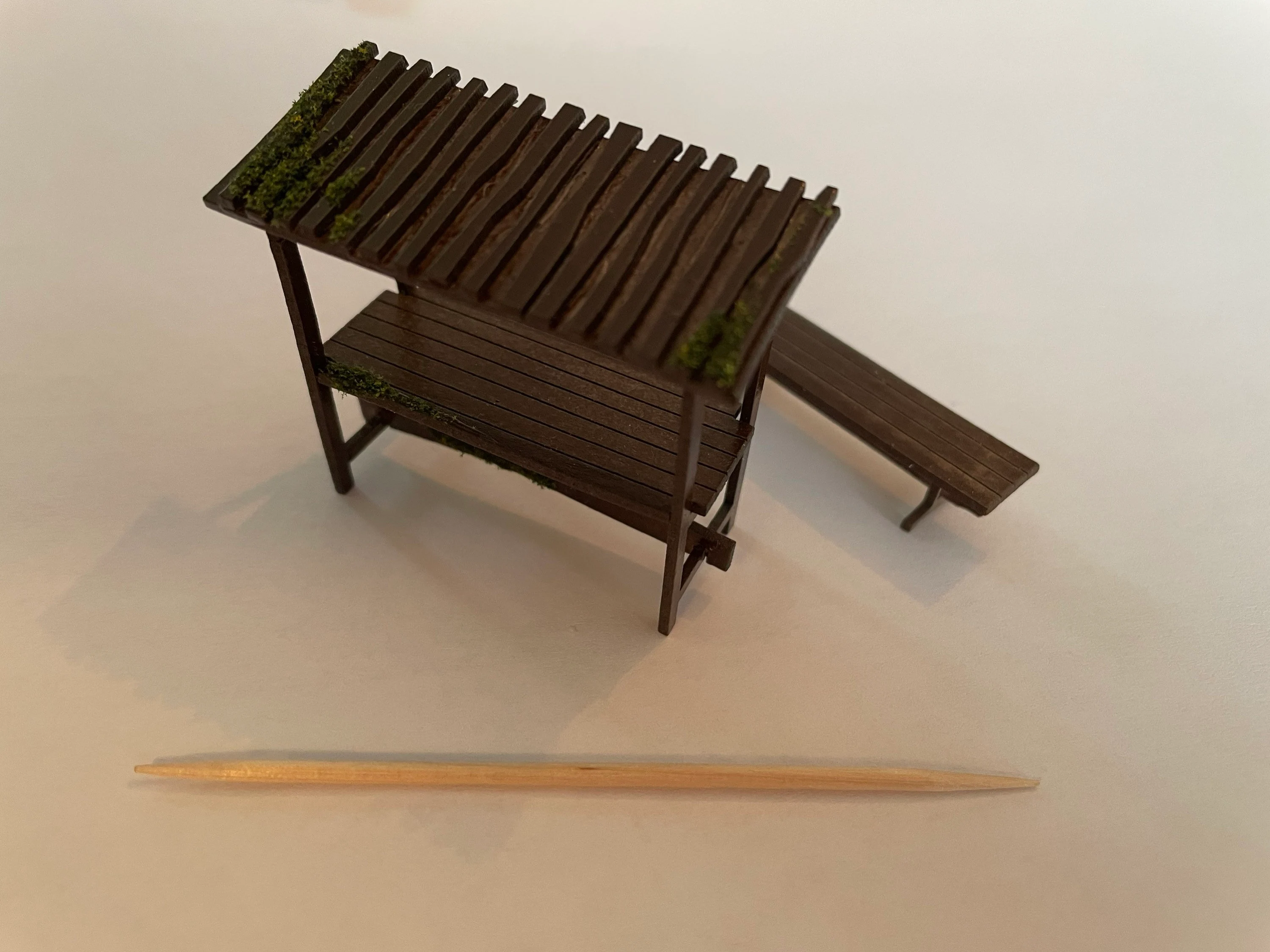 1/48th kit, Market stall and bench, quarter scale | Raptoor Crafting