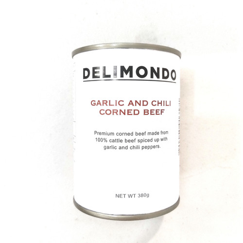 Delimondo Garlic and Chilli Corned Beef (380g) | Merkado Filo Grocery