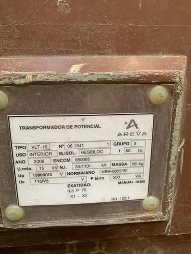 Transformador de potencial Areva | Thermo Solutions