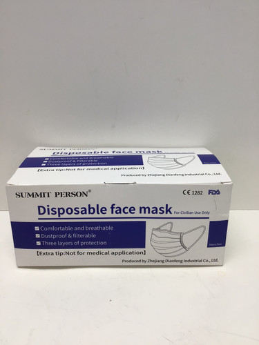Summit Person Disposable Face Masks 50 ct | Dollar Central 2020