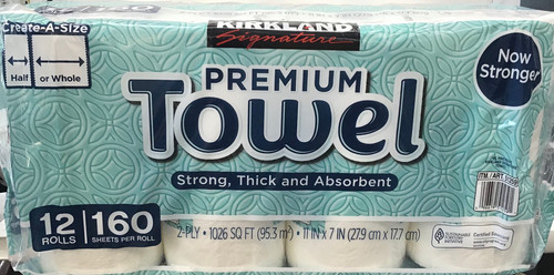 Kirkland Signature 12 Rolls Premium PaperTowels | Dollar Central 2020