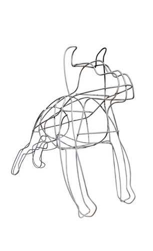 Bulldog Topiary - Frame | Moss & Vine Topiary
