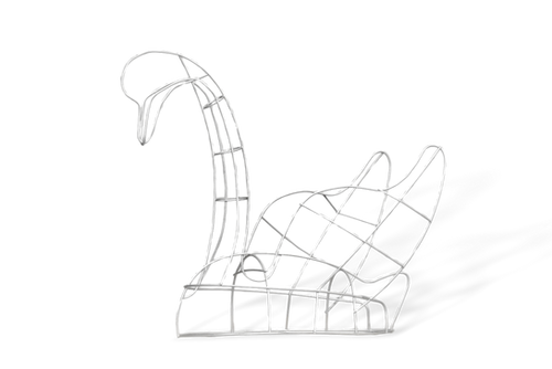 Large Swan Topiary - Frame | Moss & Vine Topiary