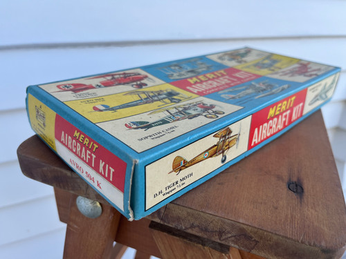 Vintage Merit Model Aircraft Kit Avro 504 K | The Vintage Room