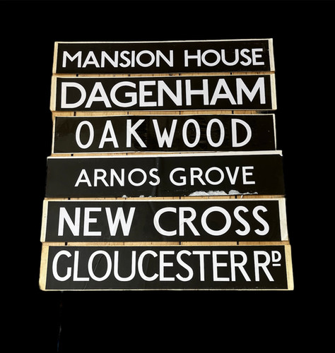 Original London Underground Destination Stickers | The Vintage Room