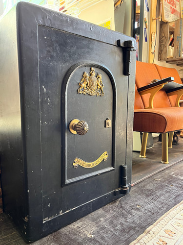 Antique English Floor Safe | The Vintage Room
