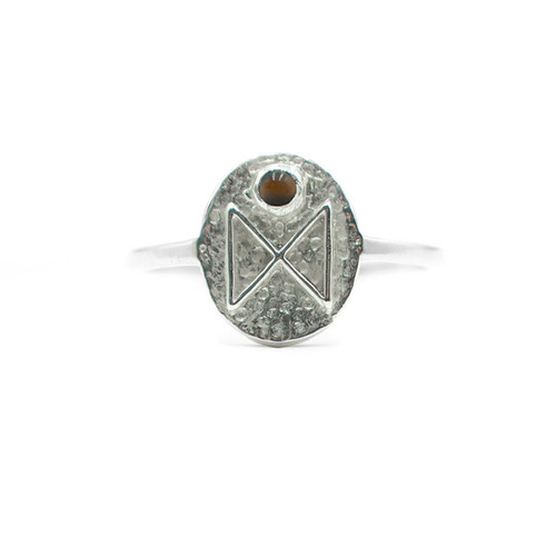 Silver Dagaz Rune Ring | Jazmine Magic