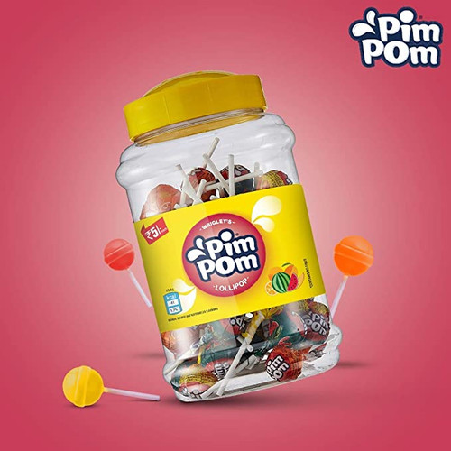 Pim Pom Lollipop Jar