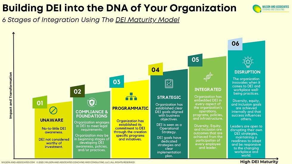 Building DEI into your Company's DNA with the DEI Maturity Model