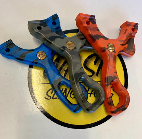 Spray Printed Tomahawk OTT Slingshot | waspslingshots