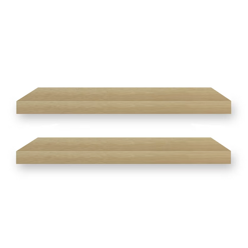 12 Inch White Oak Floating Shelf | Native Rift