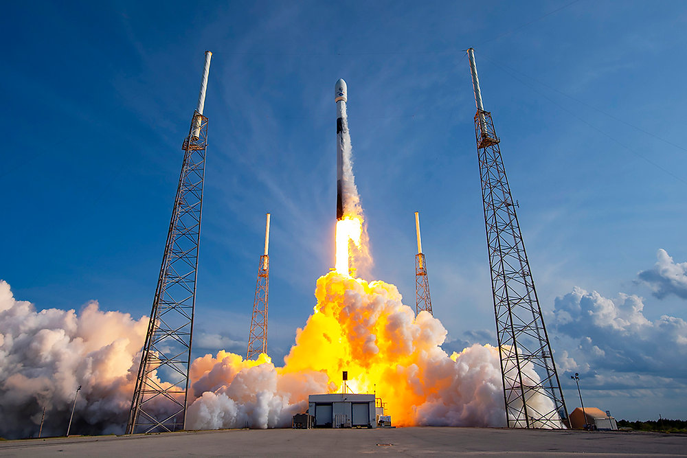 Spacex Launches Indonesian Satellite