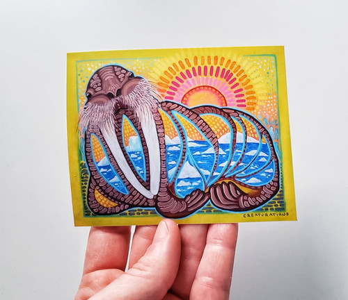 "Clarence" Art Sticker | Creaturations