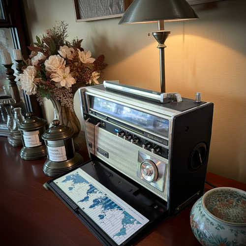 Vintage 1975 SONY Earth Orbiter CRF-5100 10-band SHORTWAVE Radio | Old ...