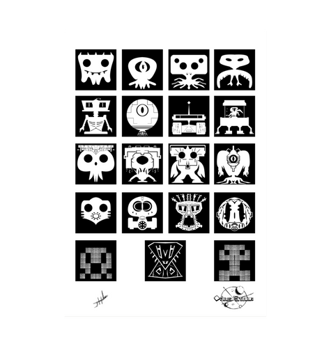 Aliens, Robots & Masks [Large Poster] | Orbus Studios