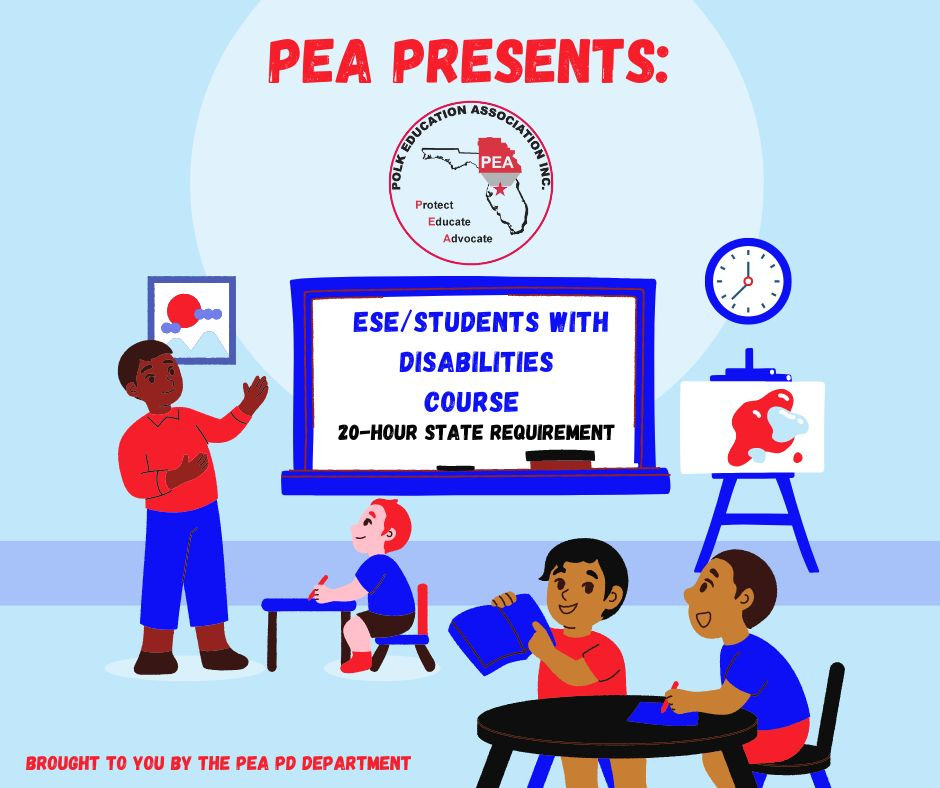 PEA ESE/SWD 20hr Section #55 (1.0 version) | Polk Education Assoc