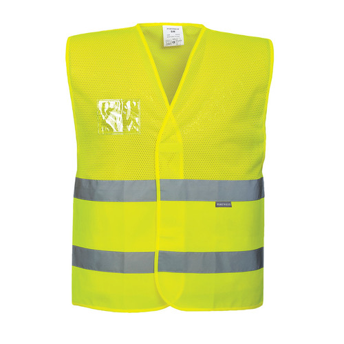 C494 - Hi-Vis Half Mesh Vest | MBS WORKWEAR SUPPLIE