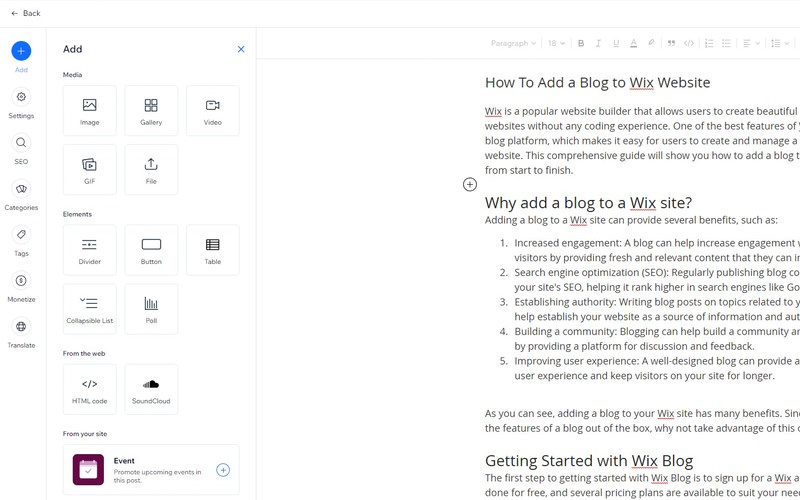 How To Create a Blog On Wix | Add a Blog to Wix