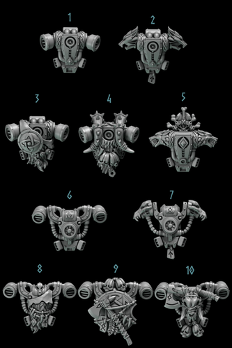 5 Pack Backpack Upgrade Bits - Primal Hounds - Grey Tide Studios | Hog3D