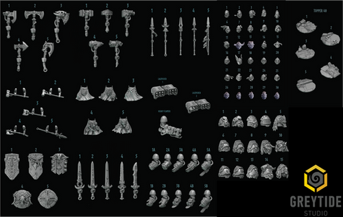 Elite Sergeant Upgrade Kit - Primal Hounds - Grey Tide Studios | Hog3D