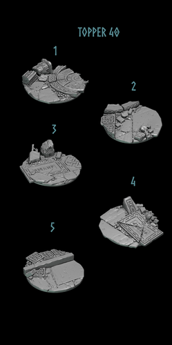 40mm Topper Upgrade Bits - Primal Hounds - Grey Tide Studios | Hog3D