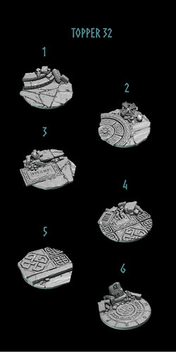 32mm Topper Upgrade Bits - Primal Hounds - Grey Tide Studios | Hog3D