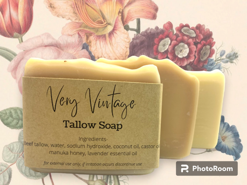 Very Vintage Tallow Soap | Herriot Cottage