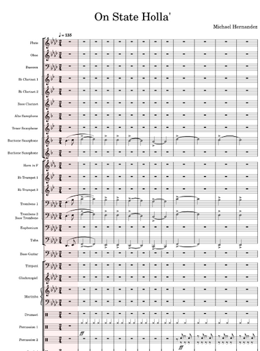 On State Holla' (Stands Tune for Marching Band) | Hernandez Encore