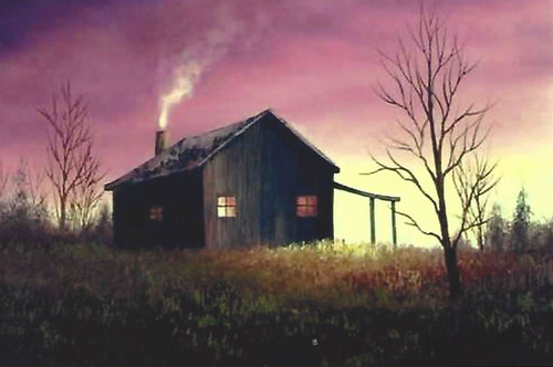 "Cabin at Dusk" Painting Packet | Wilson Bickford
