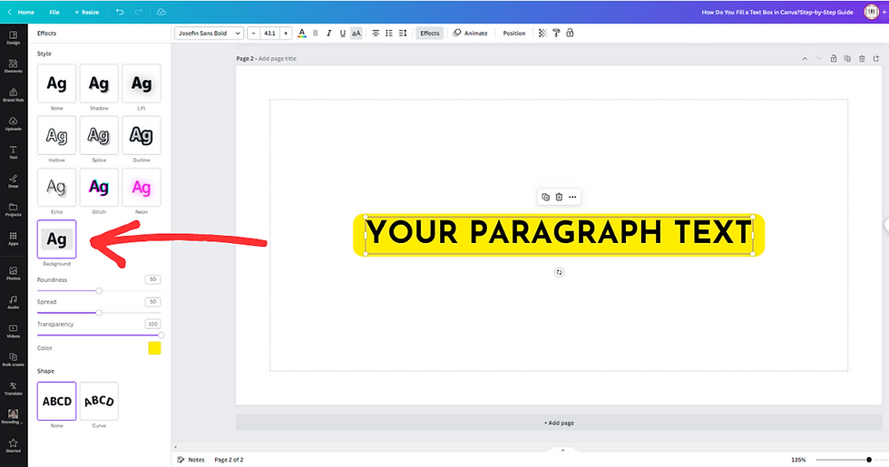 How Do You Fill a Text Box in Canva?Step-by-Step Guide