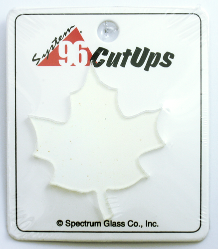 System 96 Cut-Ups Maple Leaf Clear Iridised | Axess Glass Products