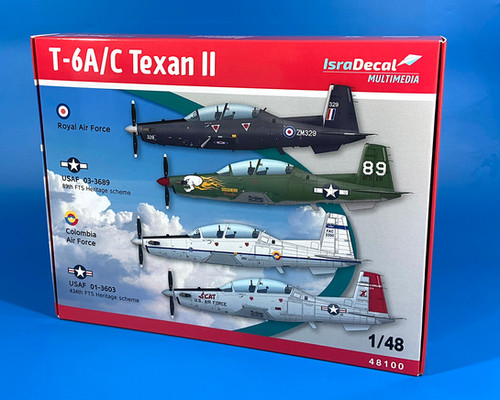 T-6A/C Texan II of the RAF, USAF and Colombia AF 1:48 | isradecalstudio